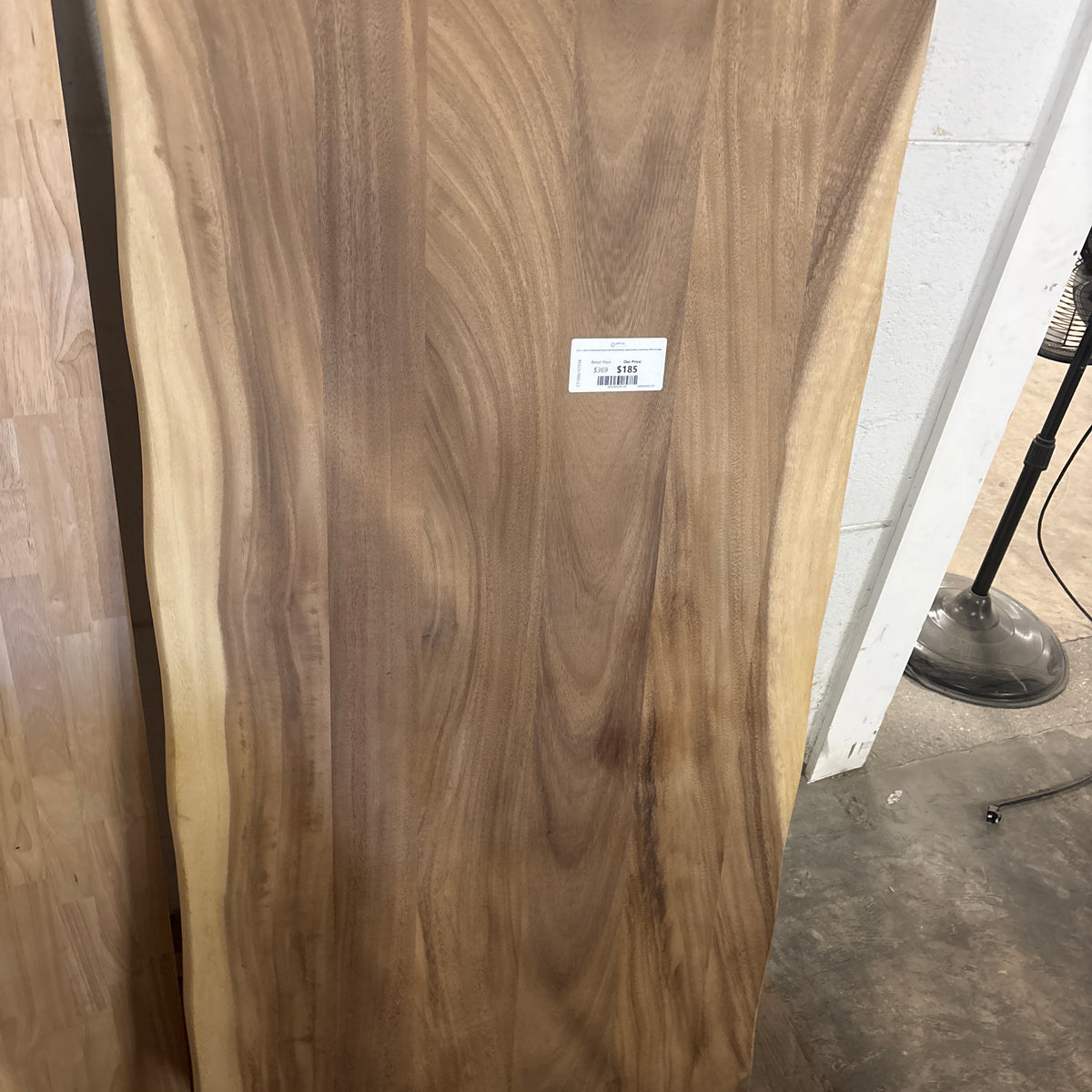 5 ft. L x 30 in. D Unfinished Saman Solid Wood Butcher Block Desktop C ...