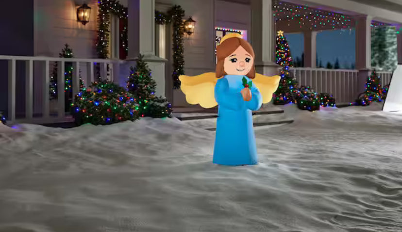 3.5 ft. LED Blue Angel Christmas AirBlown® Inflatable – Sell Co ...