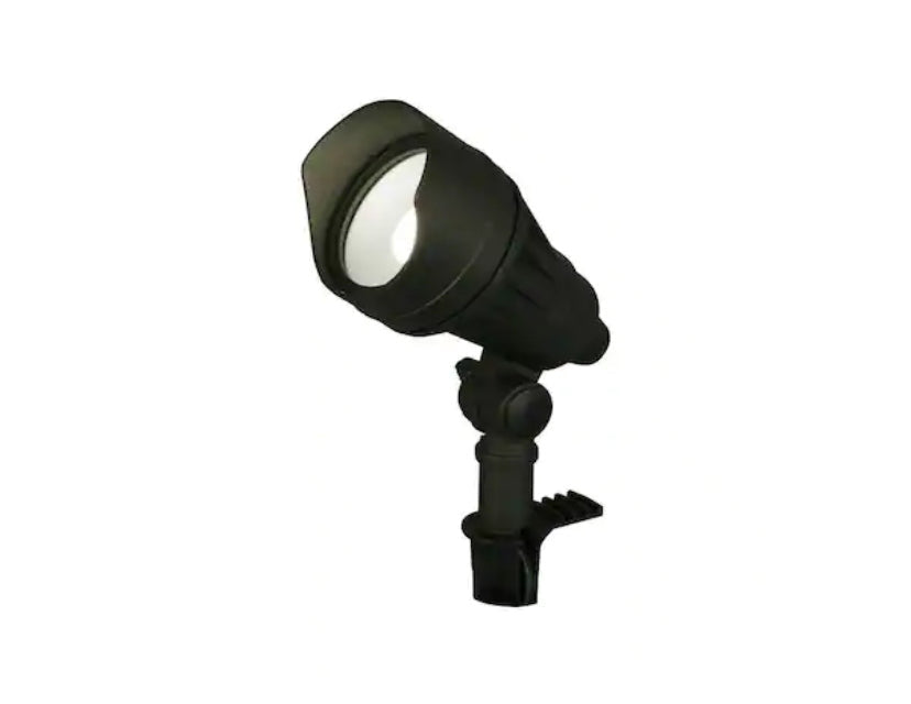 390 Lumen Millennium Black Adjustable Light Color Integrated LED Outdo ...